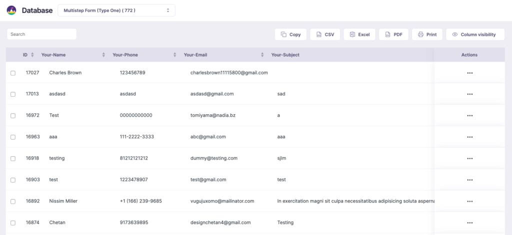 Contact Form 7 Database Addon – Effortlessly Store & View Form Data with Ultra Addons for ...