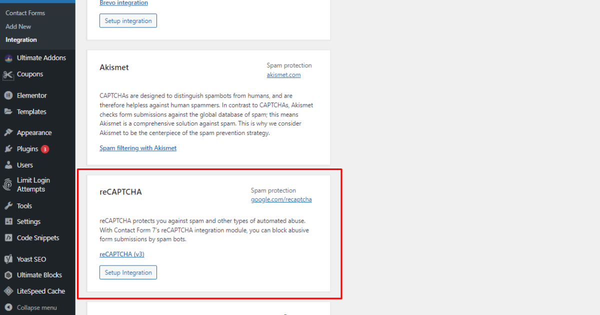 How to Integrate Contact Form 7 with Captcha - Ultra Addons for Contact Form 7